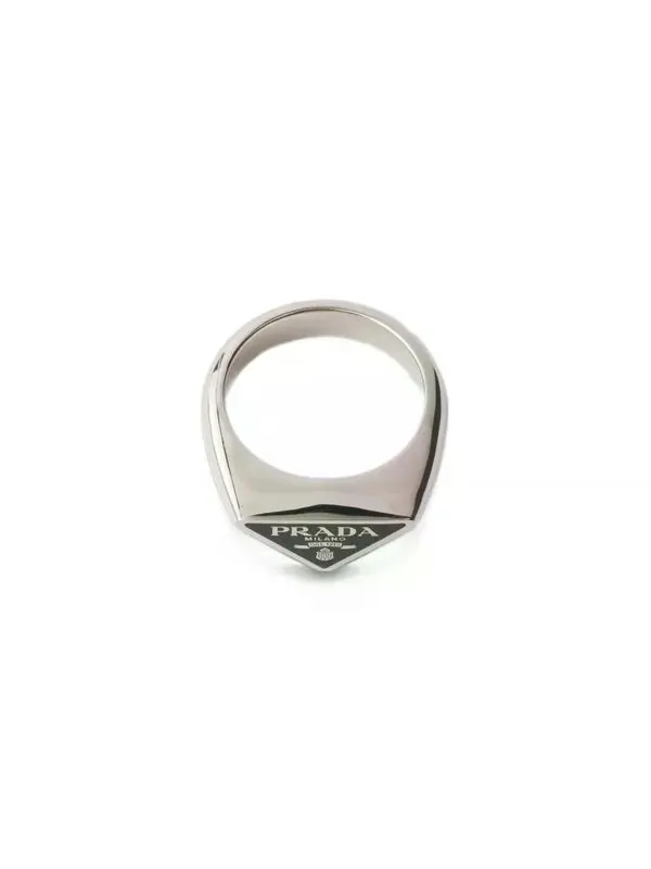 Prada Enameled Metal Ring