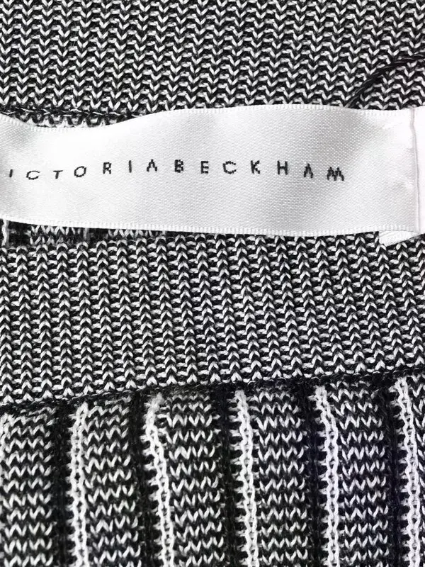 Victoria Beckham Ribbed Raw-hem Skirt