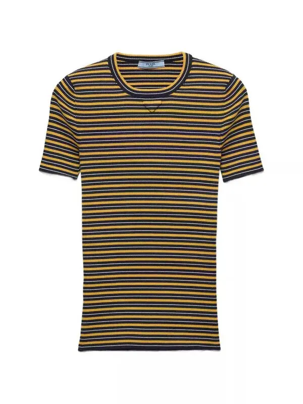 Prada Striped Cotton T-shirt