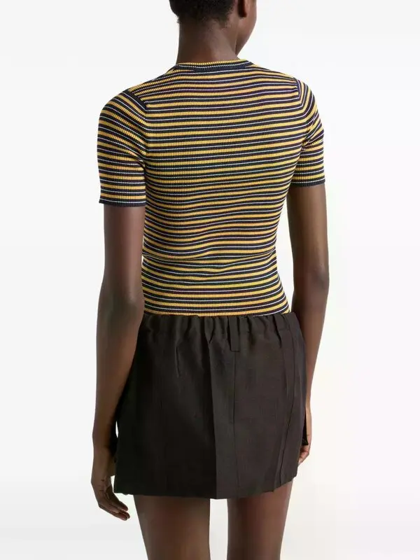 Prada Striped Cotton T-shirt