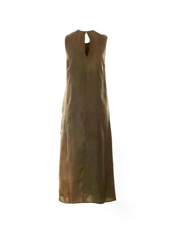 UMA WANG Draped Sleeveless Midi Dress