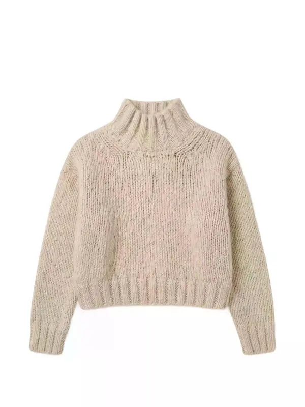 ROBERTO COLLINA Chunky-knit High-neck Sweater