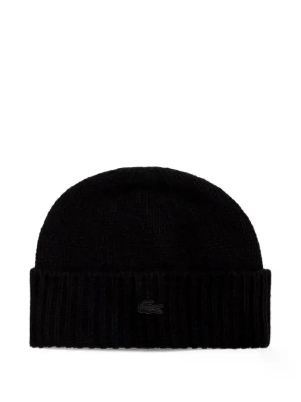 Lacoste 3d Rib-knit Wool Beanie