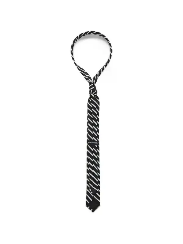 Karl Lagerfeld Ikon Striped Tie