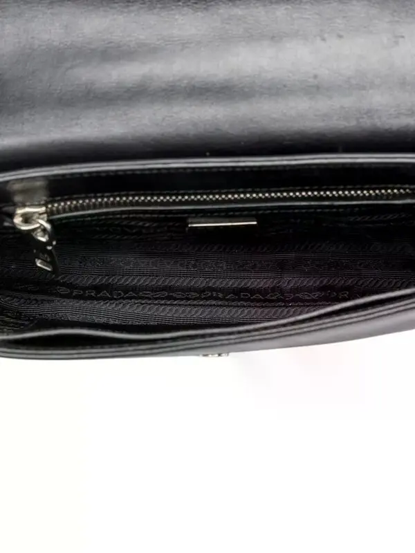 Prada 2013-2026 Nappa Diagramme Flap Crossbody Bag