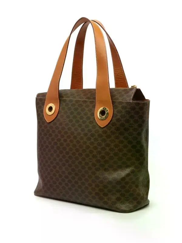 Celine 1998 Macadam Coated Canvas Handbag