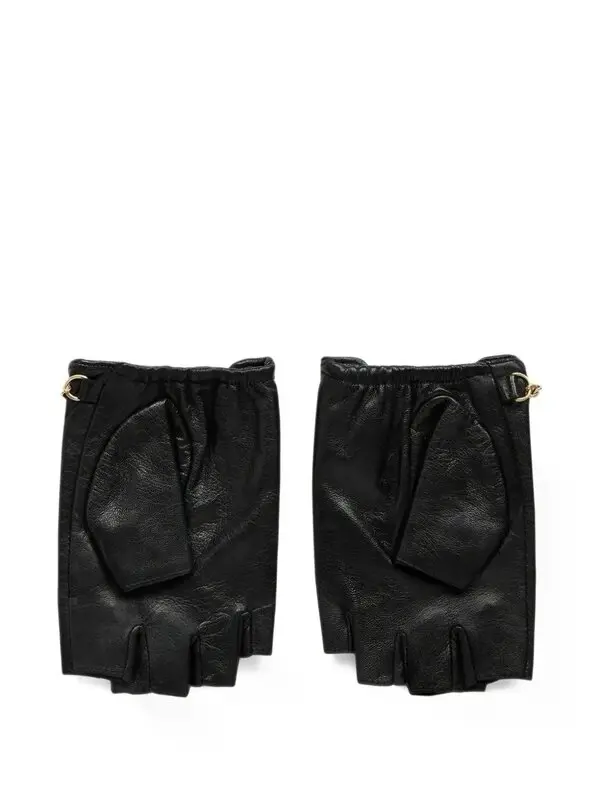 Karl Lagerfeld K/signature Chain Fingerless Gloves