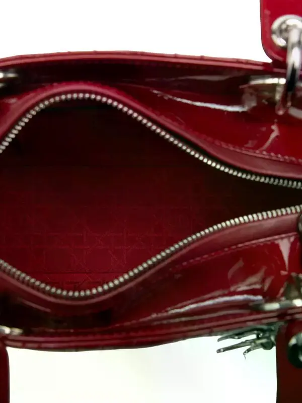 Dior 2018 Medium Patent Cannage Lady Satchel