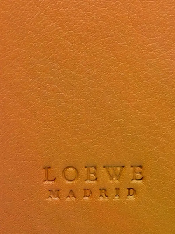 Loewe 1990-2000 Textured Calfskin Anagram Key Holder