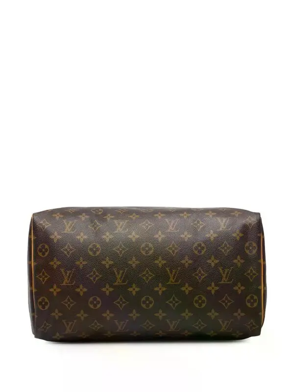 LOUIS VUITTON 1998 Monogram Speedy 35 Boston Bag - Brown