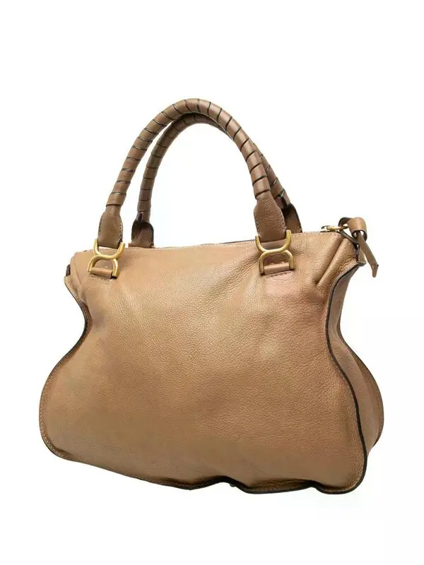 Chloé 2012 Large Leather Marcie Satchel - Brown