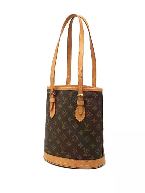 LOUIS VUITTON 2001 Monogram Petit Bucket Bag
