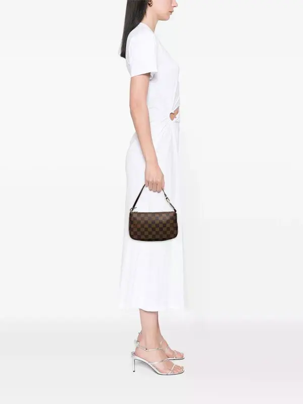 LOUIS VUITTON 2006 Damier Ebene Pochette Accessoires Shoulder Bag