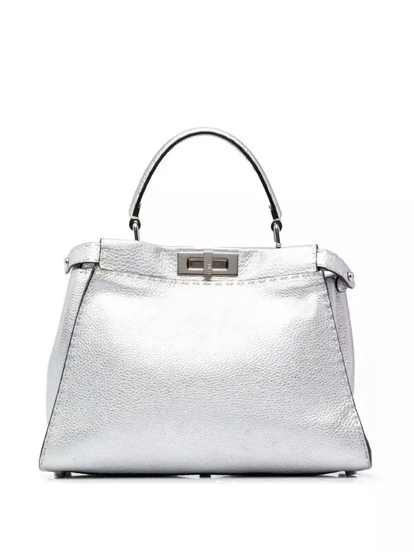 Fendi 2000-2010 Medium Leather Selleria Peekaboo Iconic Satchel
