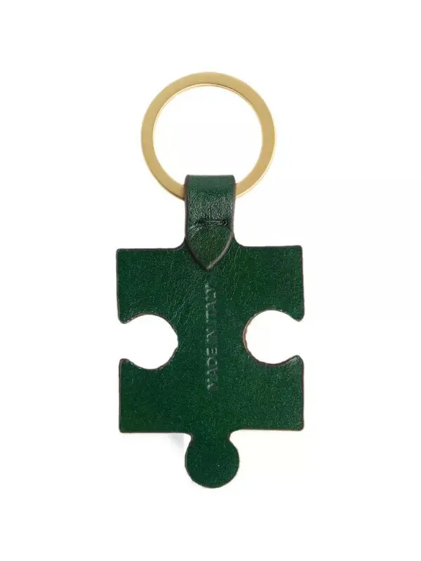 THE BRIDGE Puzzle-piece Leather Keyring