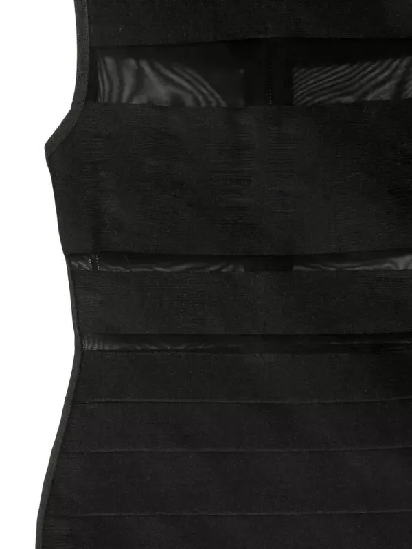 Herve Leger Allie Panelled Bandage Dress