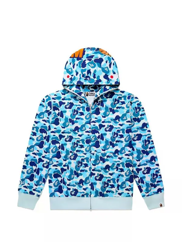A BATHING APE Abc Camo Shark Zip-up Hoodie