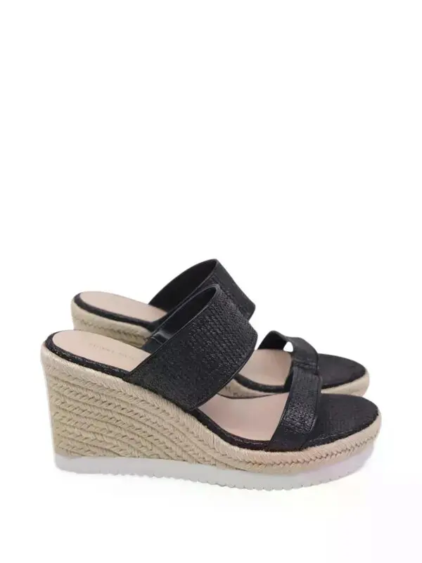 STUART WEITZMAN Raffia Espadrille Platform Sandals