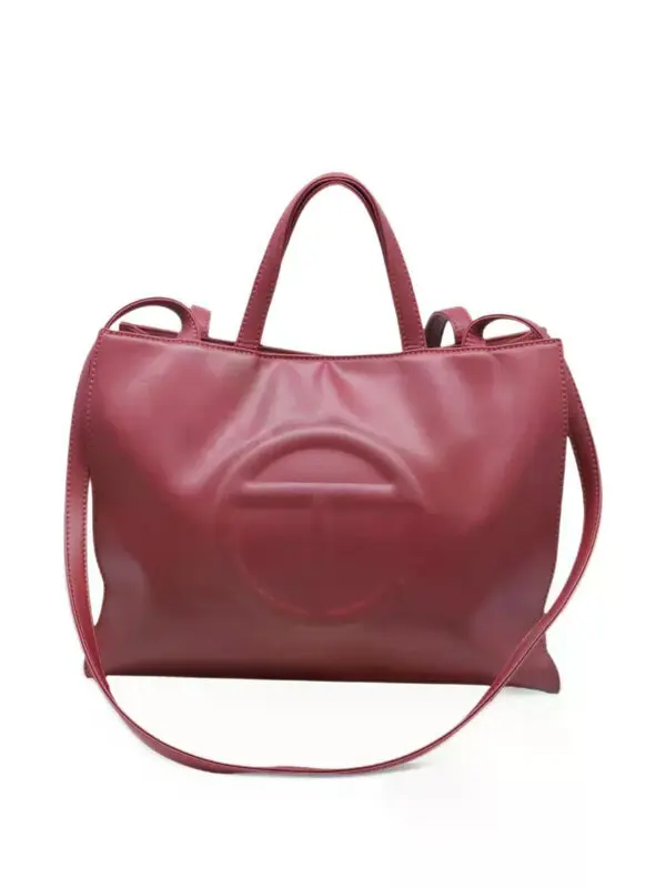 TELFAR Shopping Leather Tote Bag - Red