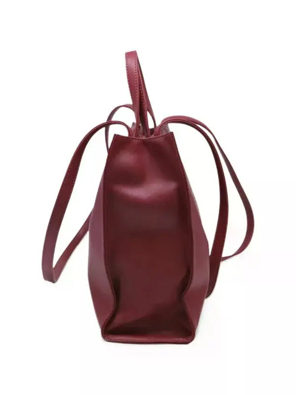 TELFAR Shopping Leather Tote Bag - Red