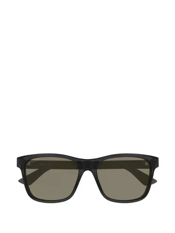 Gucci Web-stripe Square-frame Sunglasses