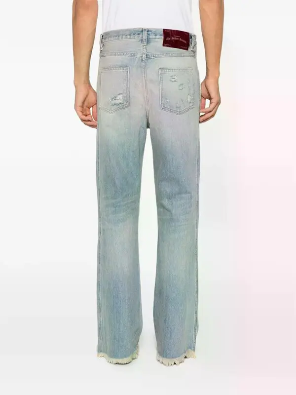 SEKRIT Distressed Panelled Jeans