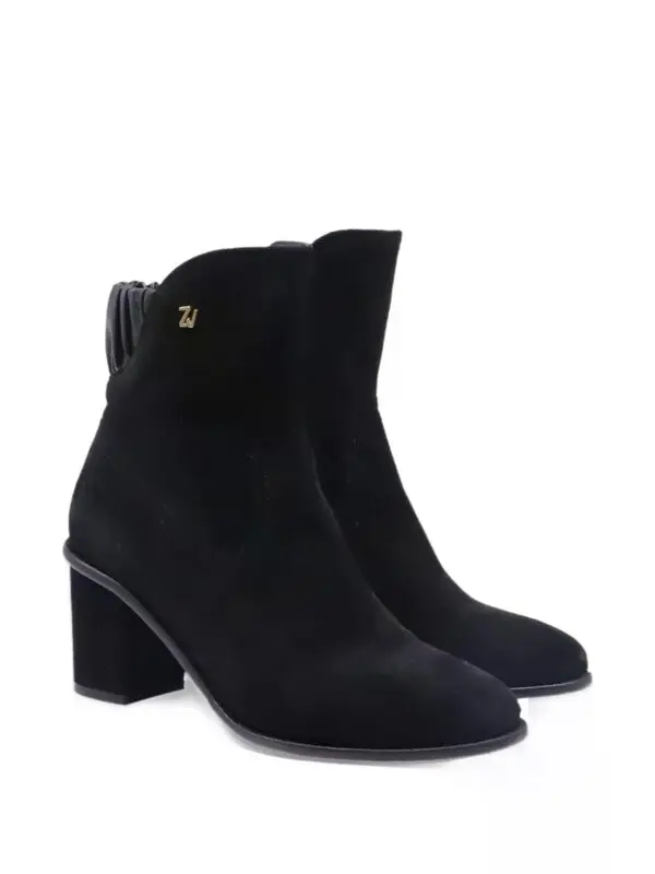 Zadig&Voltaire Ruched Suede Ankle Boots