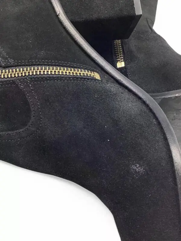 Zadig&Voltaire Ruched Suede Ankle Boots