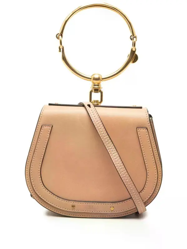 Chloé 2017 Small Leather Nile Bracelet Satchel - Neutrals