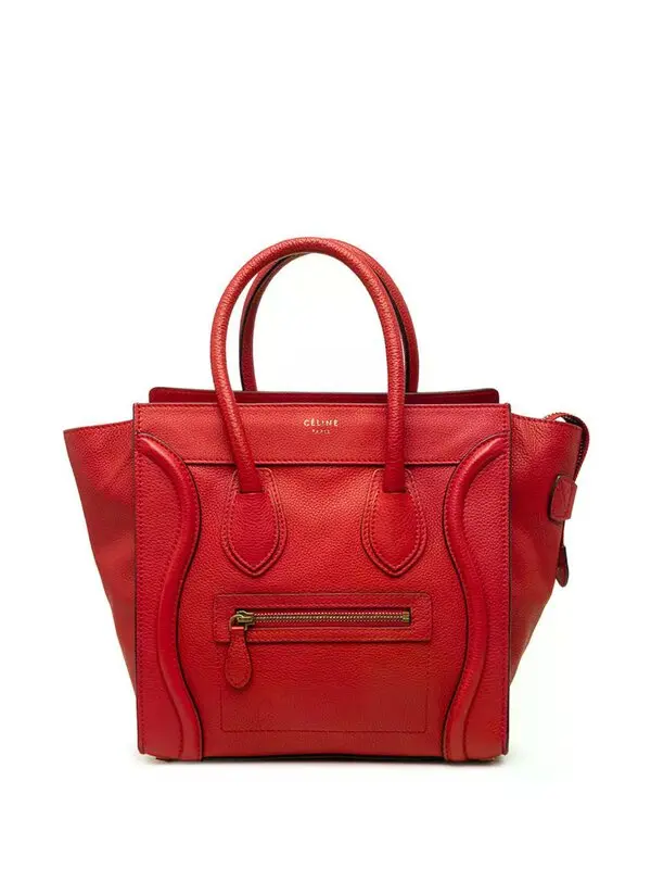 Celine 2013 Micro Drummed Calfskin Luggage Tote Bag