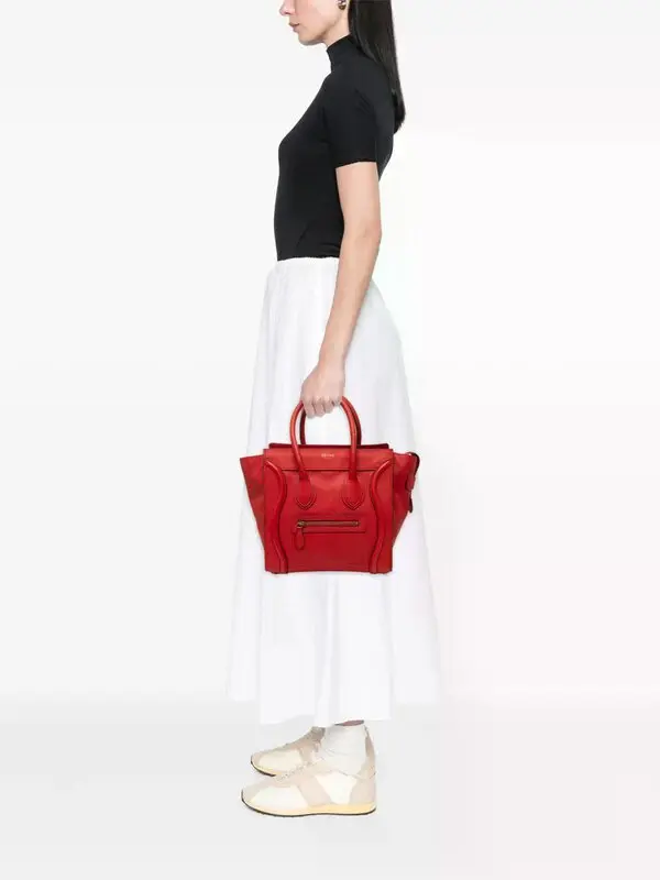Celine 2013 Micro Drummed Calfskin Luggage Tote Bag