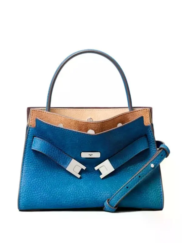 Tory Burch Petite Lee Radziwill Nubuck Double Bag - Blue