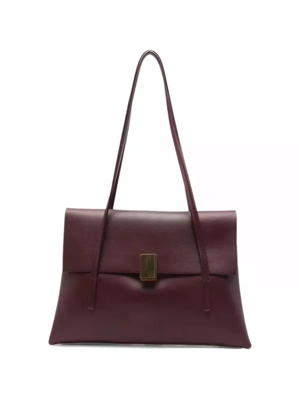 Khaite Soft Blake Gold-tone Plaque Shoulder Bag - Red