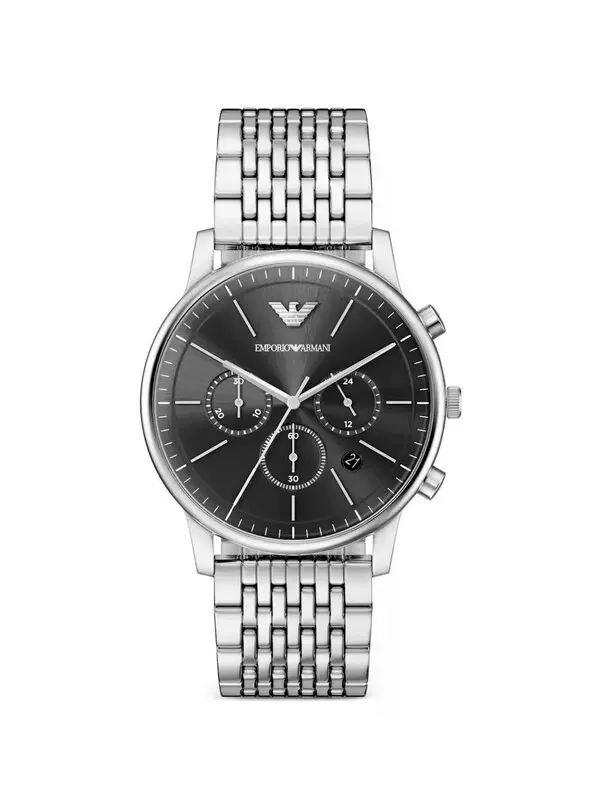 Emporio Armani Logo-detail 42mm Watch - Grey