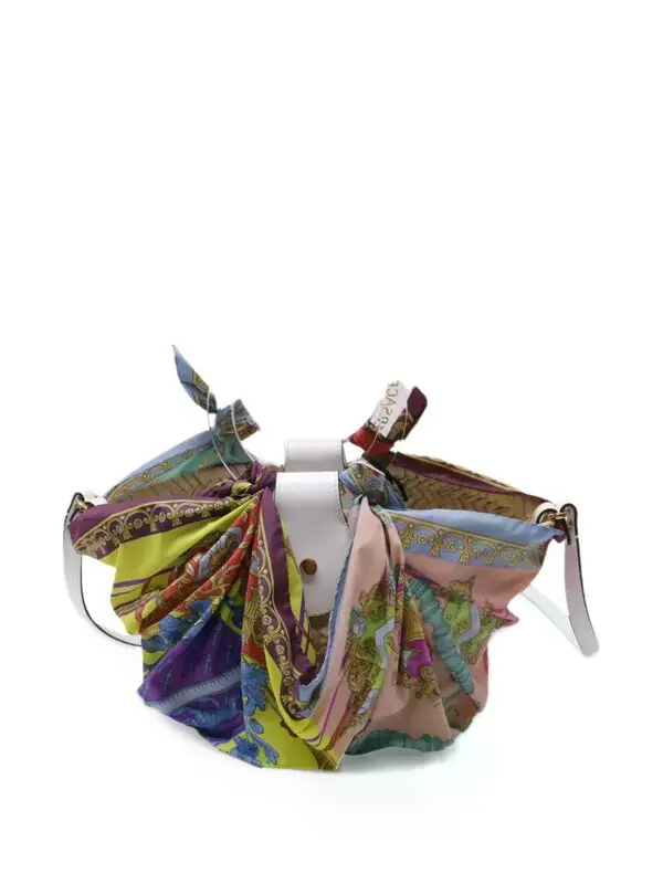 Versace 2020s Scarf-detail La Medusa Handle Bag