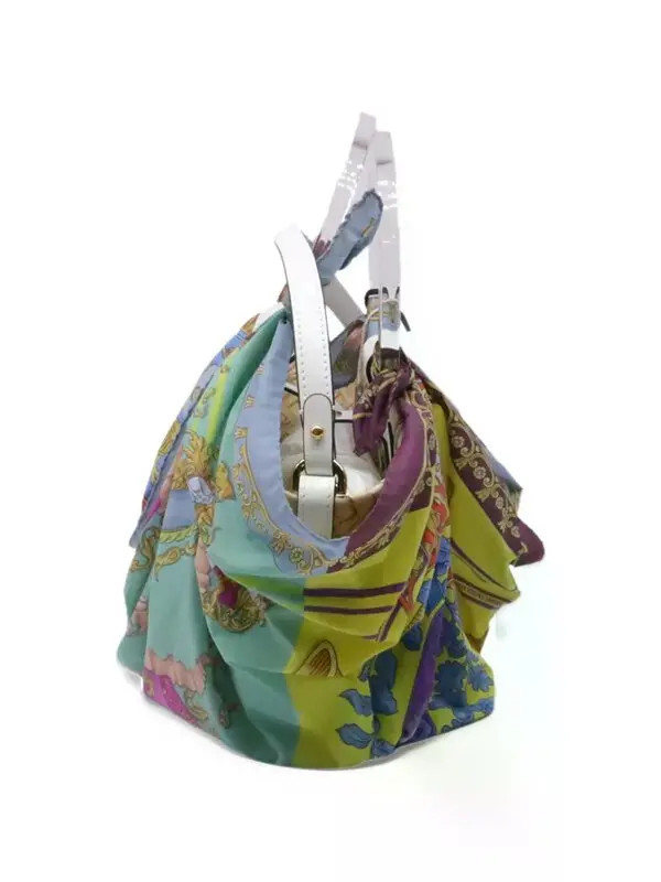 Versace 2020s Scarf-detail La Medusa Handle Bag