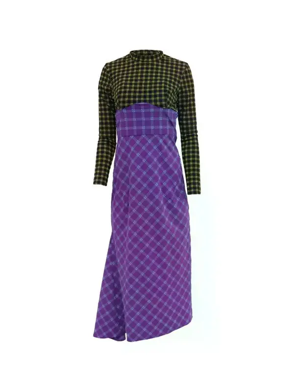 Rachel Comey Converge Check-print Dress - Purple