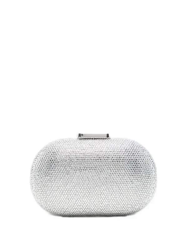 TWENTY FOURHAITCH Isidora Crystal-embellished Clutch Bag - Grey