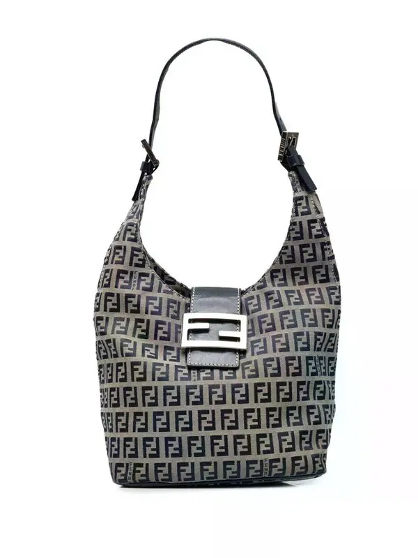 Fendi 2000-2010 Zucchino Canvas Shoulder Bag