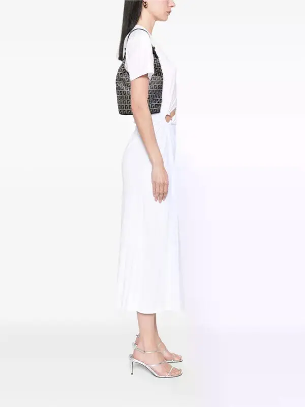 Fendi 2000-2010 Zucchino Canvas Shoulder Bag