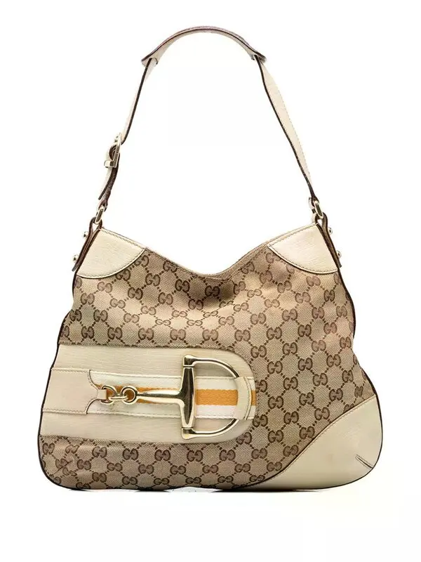 Gucci 2000-2015 Gg Canvas Hasler Web Shoulder Bag
