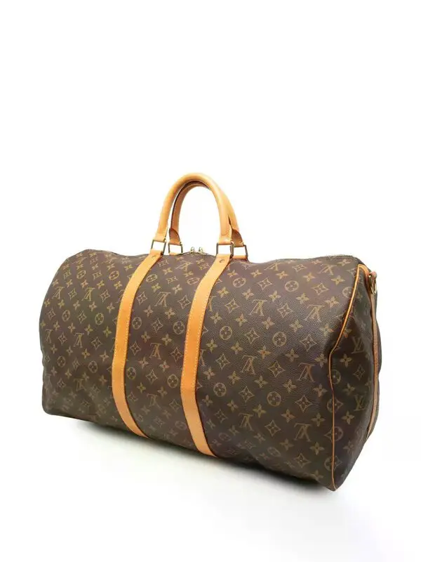 LOUIS VUITTON 1996 Monogram Keepall Bandouliere 55 Travel Bag