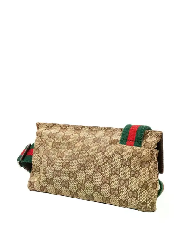 Gucci 2000-2015 Gg Canvas Web Crossbody Bag