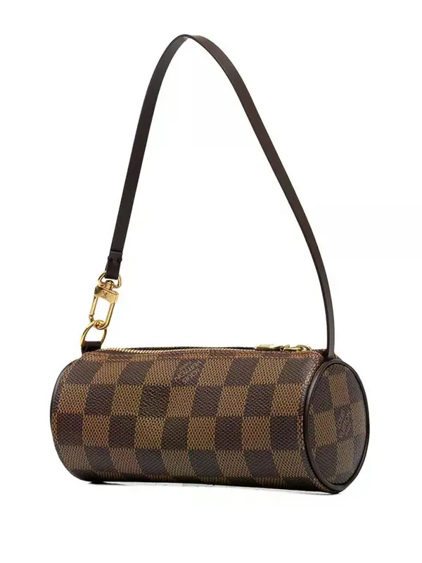 LOUIS VUITTON 1990-2006 Damier Ebene Papillon Pochette Handbag