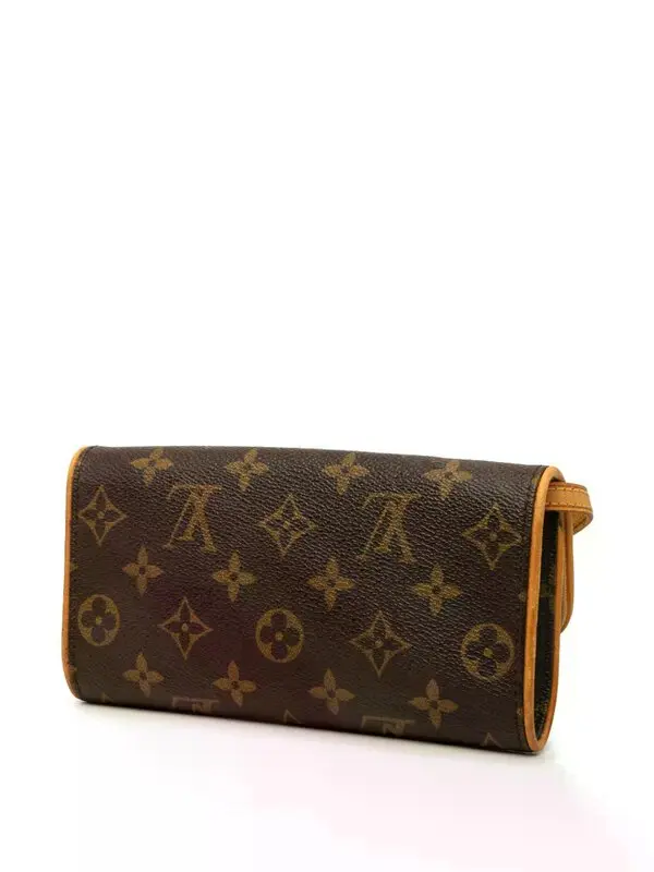 LOUIS VUITTON 2000 Monogram Pochette Twin Pm Crossbody Bag