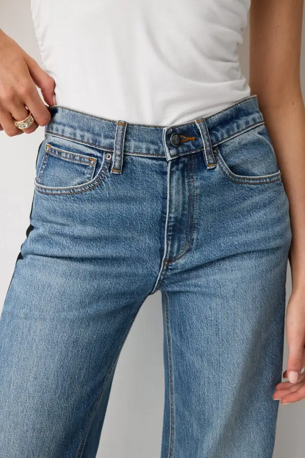 Ramy Brook Lia Combo Wide Leg Jean
