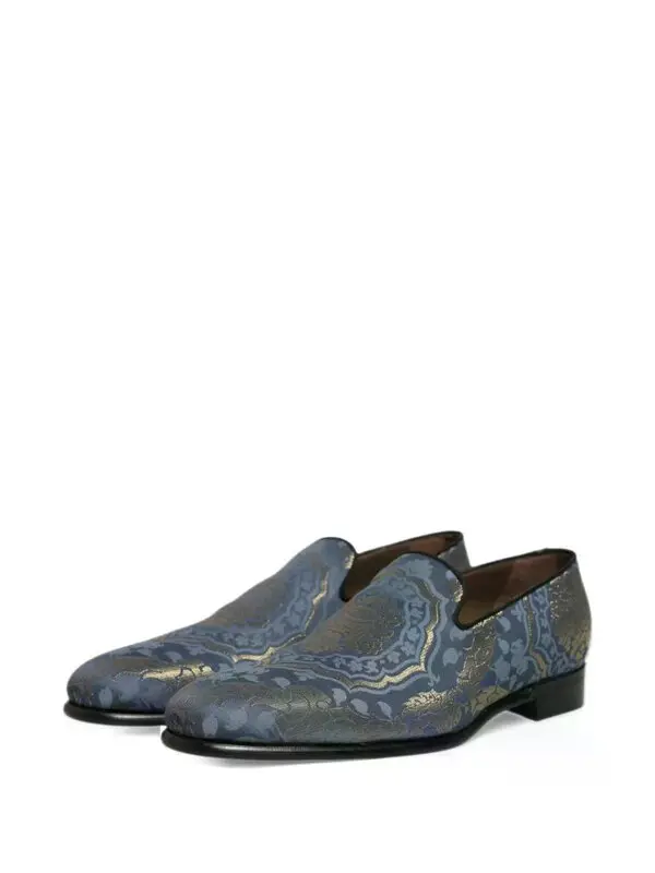 Dolce & Gabbana Floral-brocade Slip-on Loafers