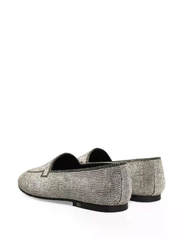 Dolce & Gabbana Crystal-embellished Loafers
