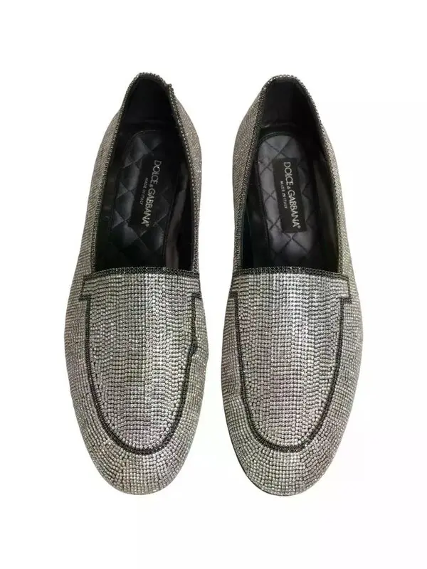 Dolce & Gabbana Crystal-embellished Loafers