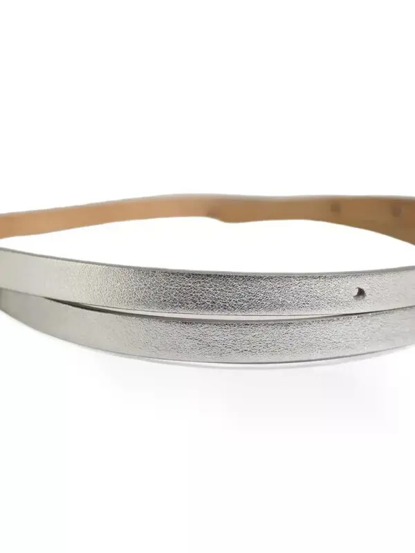 Dolce & Gabbana Metallic Leather Belt